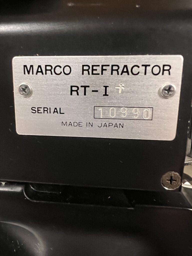 MARCO RT PLUS CYLINDER PHOROPTER. END OF YEAR SPECIAL PRICE REDUCTION ...