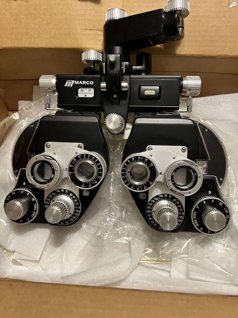 MARCO RT-1 MANUAL + CYLINDER PHOROPTER END OF YEAR SPECIAL SALE PRICE ...