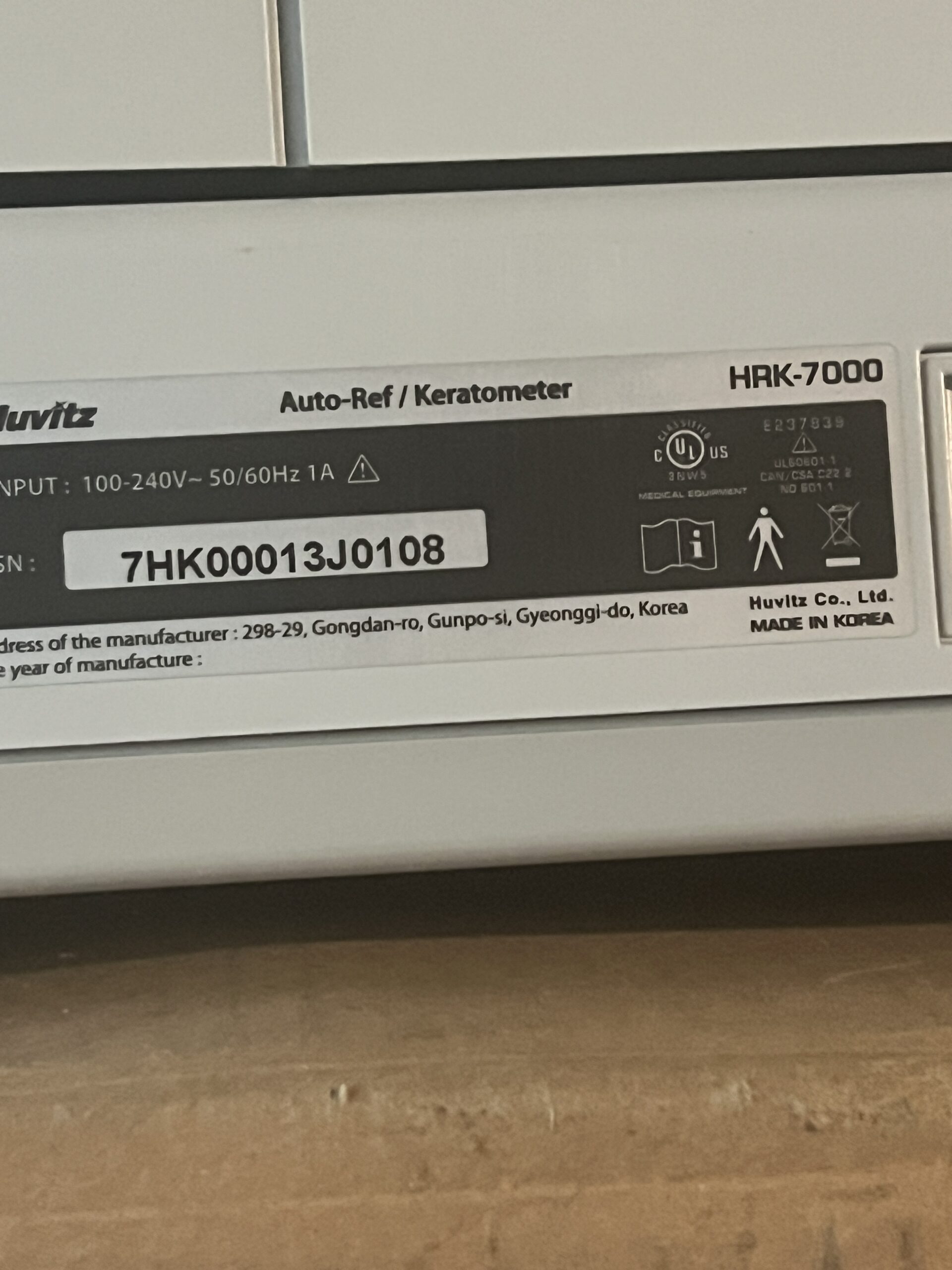 NIDEK RKT-7700 AUTOMATIC REFRACTOR KERATOMETER TONOMETER COMBO - WECI